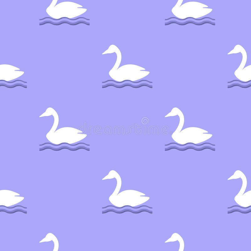 Swan Pattern Design-Vector stock vector. Illustration of knick - 41374874