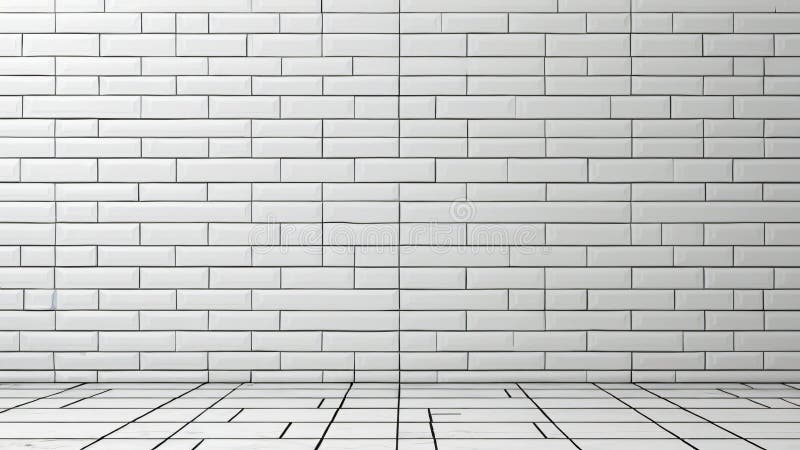 Seamless White Tile Wall and Floor Texture, Clean, Minimalist Brick ...
