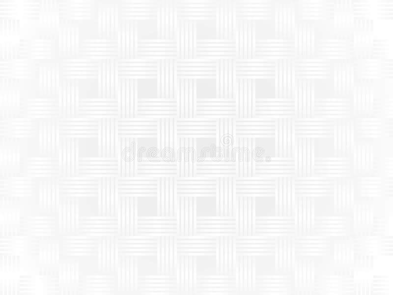 Seamless White Woven Pattern Background or Minimalist Geometric Texture ...