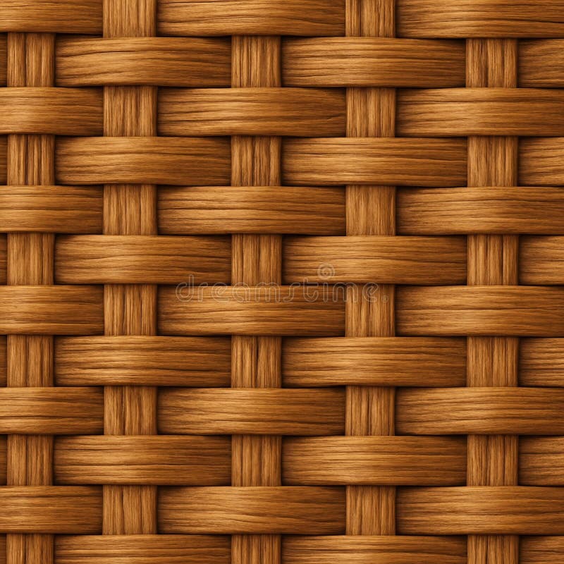 Seamless Wicker Basket Texture, Realistic Wooden Weave Pattern Stock ...