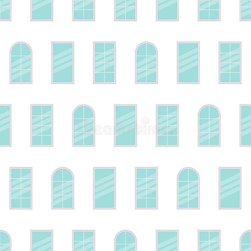 Seamless Windows Pattern stock vector. Illustration of style - 72230984