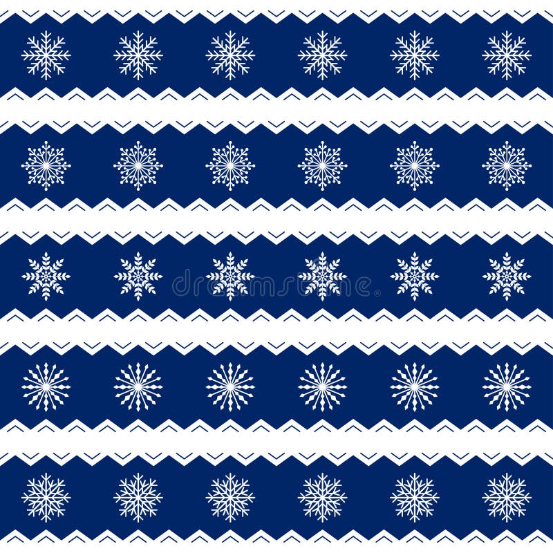 Seamless Winter Background with Snowflakes, Illustration Stock Vector ...