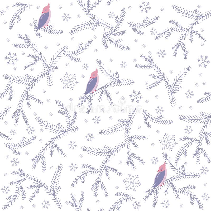 Seamless Winter Holiday Texture Stock Vector - Illustration of outline ...