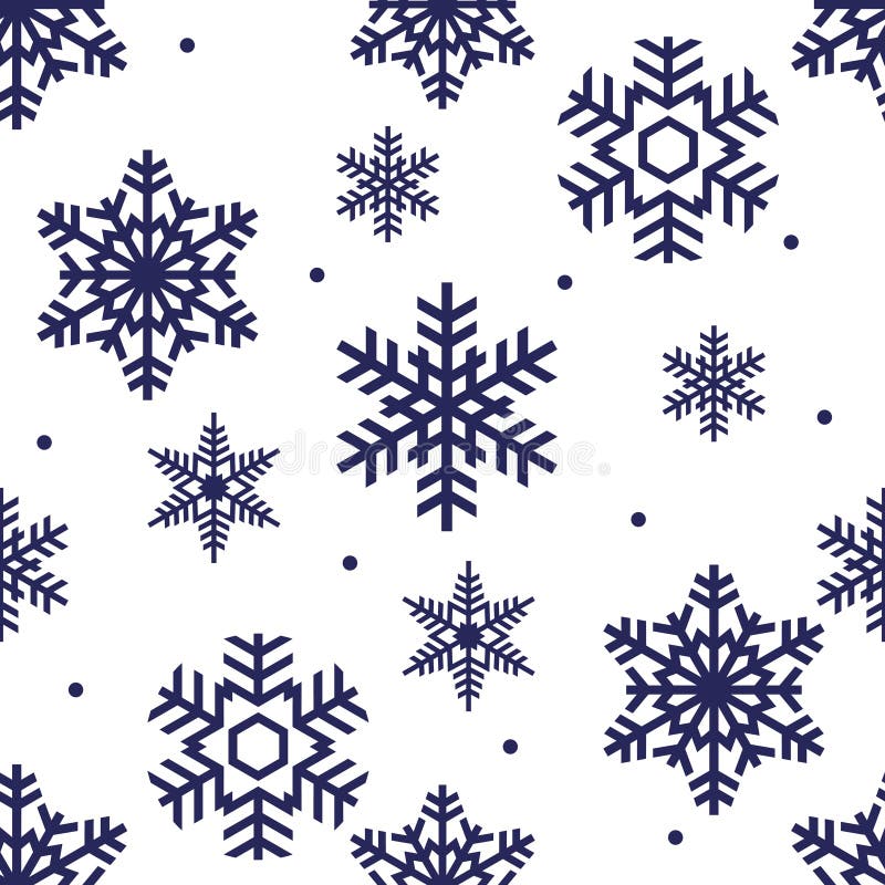 Winter Snowflakes Hexagonal Pattern Stock Illustrations – 266 Winter ...