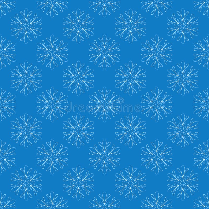 Seamless Winter Pattern with Snowflakes. Stock Vector - Illustration of ...