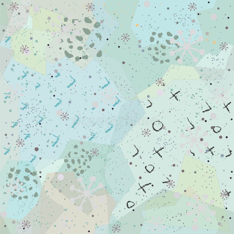 Seamless Winter Pattern with Snowflakes and Stripes Stock Illustration ...