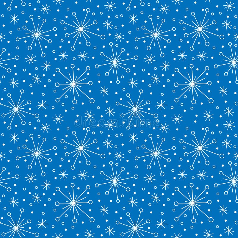 Winter White Snowy Seamless Pattern or Backgroun Stock Vector ...