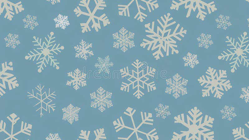 Seamless Winter Snowflake Pattern, Blue Background Good Resolution ...