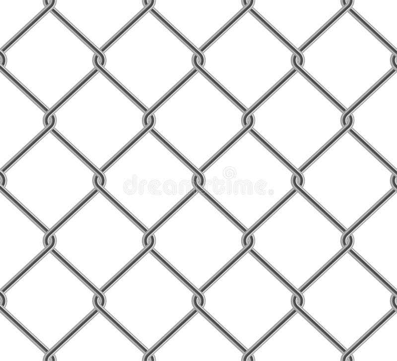 Seamless Wired Chain Link Fence Pattern Realistic Style Stock Vector ...