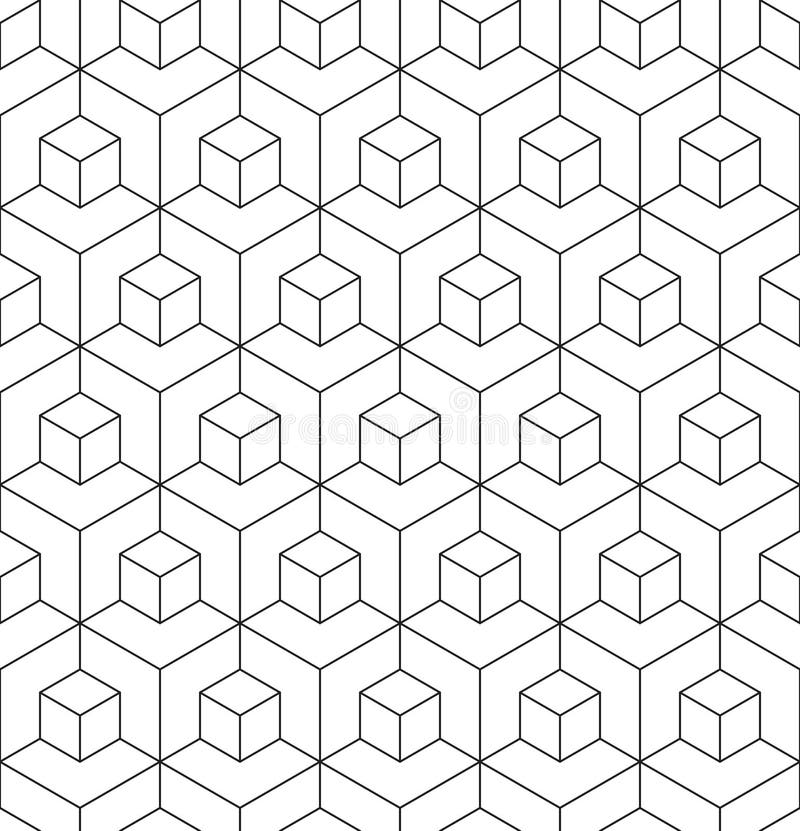 Seamless Cubic Abstract Geometric Isometric Pattern Background Texture ... Seamless Cubic Abstract Geometric Isometric Pattern Background Texture ...