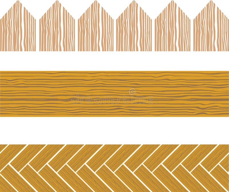 Seamless wood border stock vector. Illustration of tree - 23866457