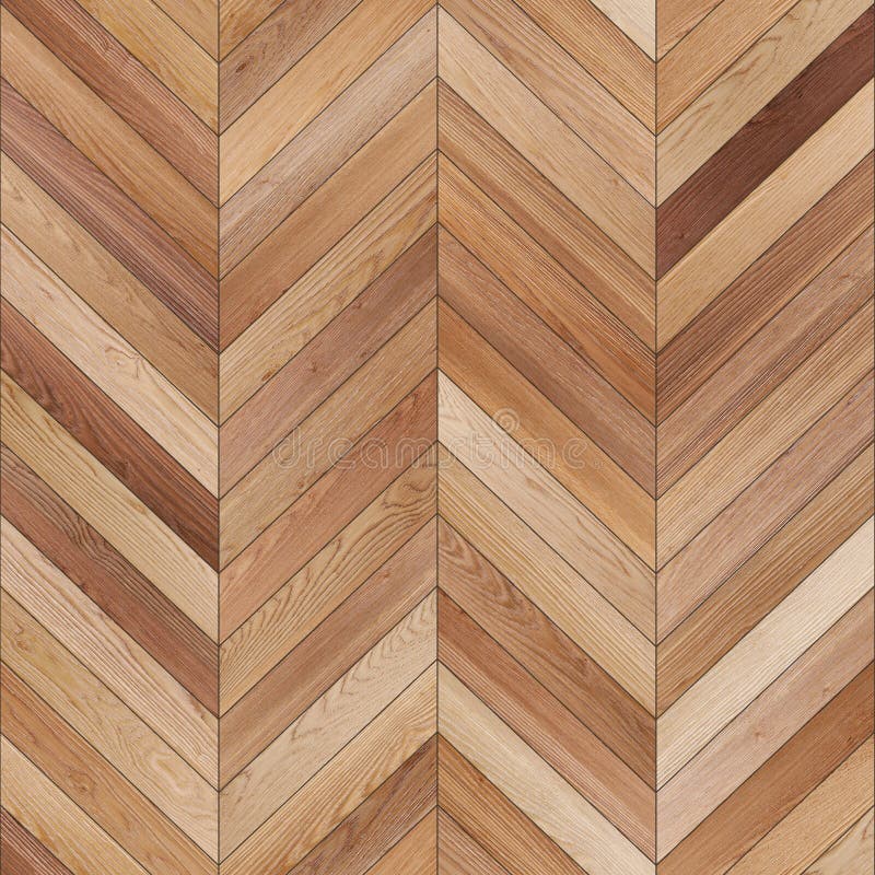Seamless Wood Parquet Texture Chevron Light Brown Stock Photo - Image ...