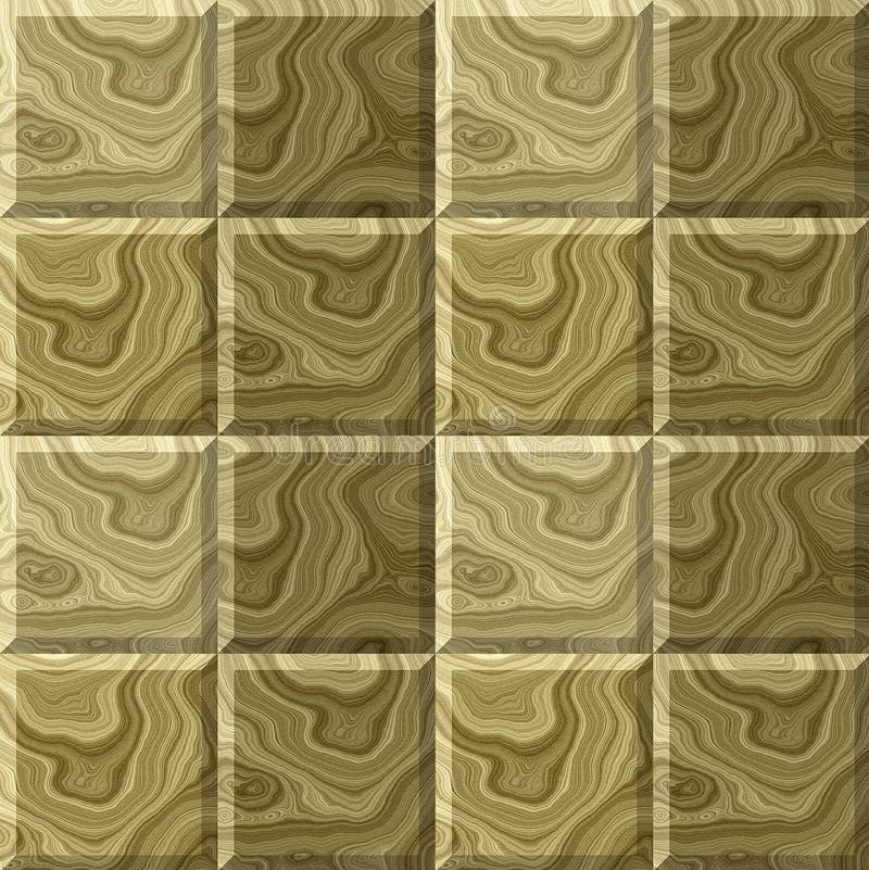 Seamless Relief 3d Mosaic Pattern of Scratched Gold and Brown Beveled ...