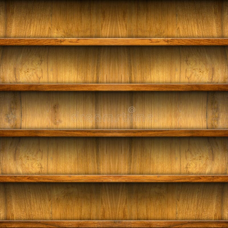 Seamless Wooden Shelves for Product Display Stock Photo - Image of deck ...