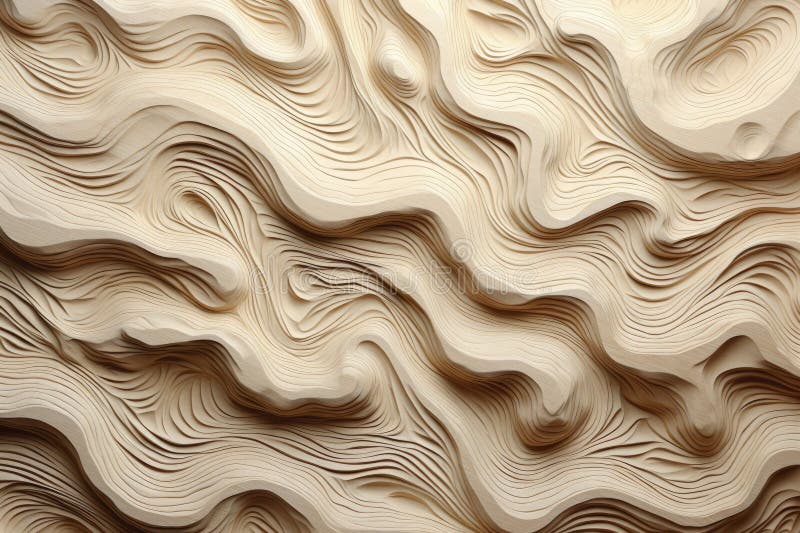 Seamless Wooden Waves Texture for Abstract Background. Stock Photo ...