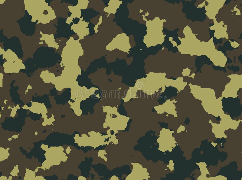Seamless Woodland Camo Pattern . Stock Vector - Illustration of marine ...