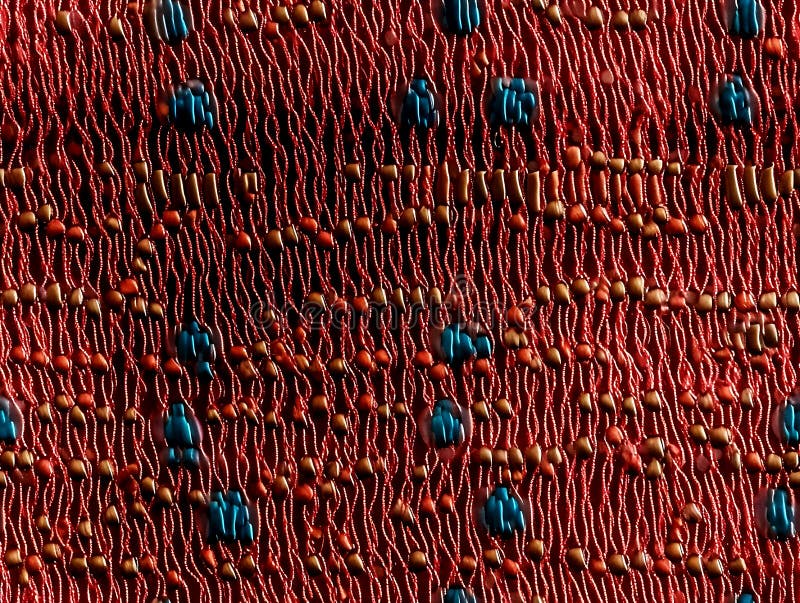 Seamless Woven Embroidery Fantasy Luxury Fabric Pattern Design Stock ...