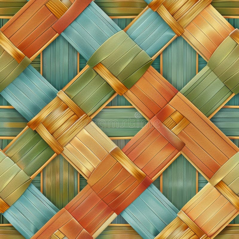 Seamless Woven Fabric Texture, Natural Color Palette, 3D Render ...