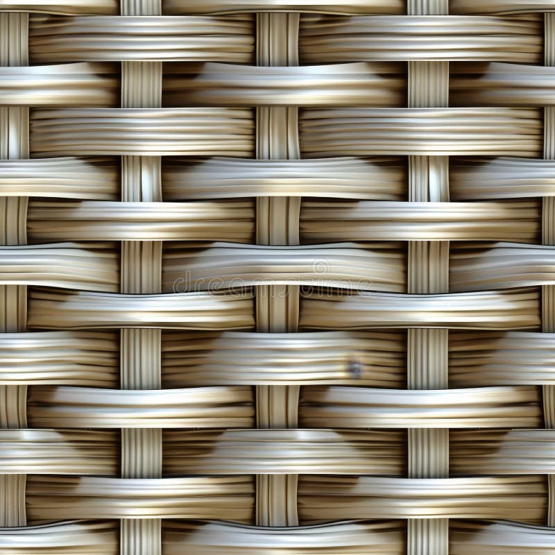 Seamless Woven Fiber Pattern, Natural Texture with Light and Shadows ...