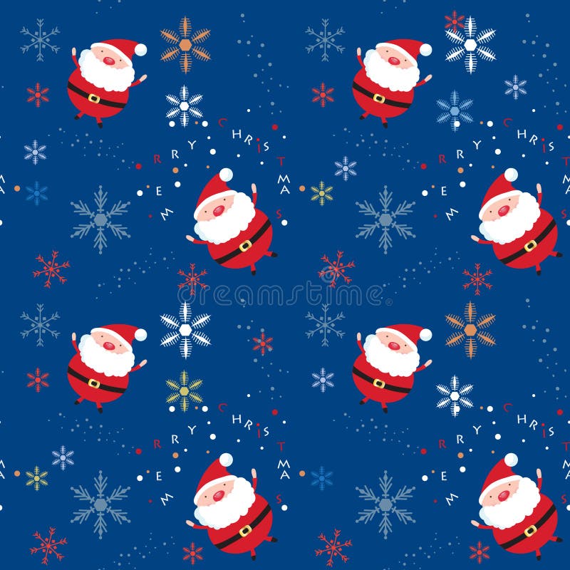 Vector santa seamless stock vector. Illustration of gift - 3665044