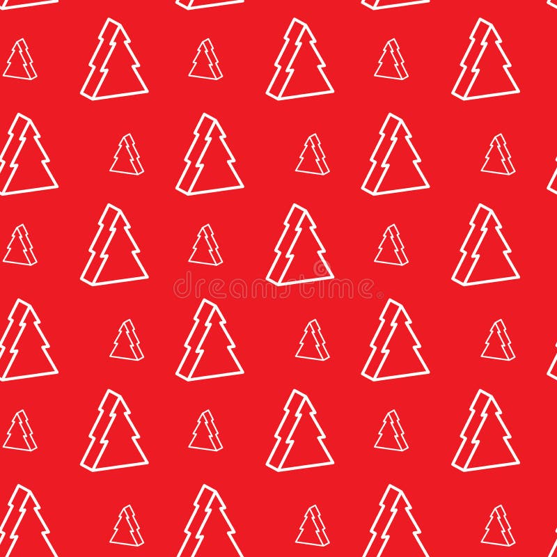 Seamless xmas-tree pattern stock vector. Illustration of shape - 48951750