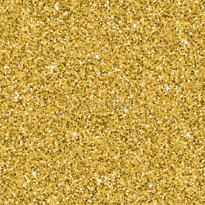 Seamless Yellow Gold Glitter Texture. Shimmer Background Stock Vector ...