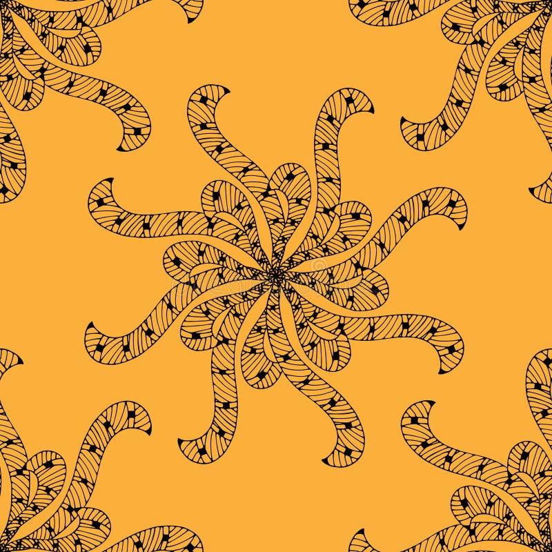 Seamless yellow pattern. stock vector. Illustration of graphic - 59143091