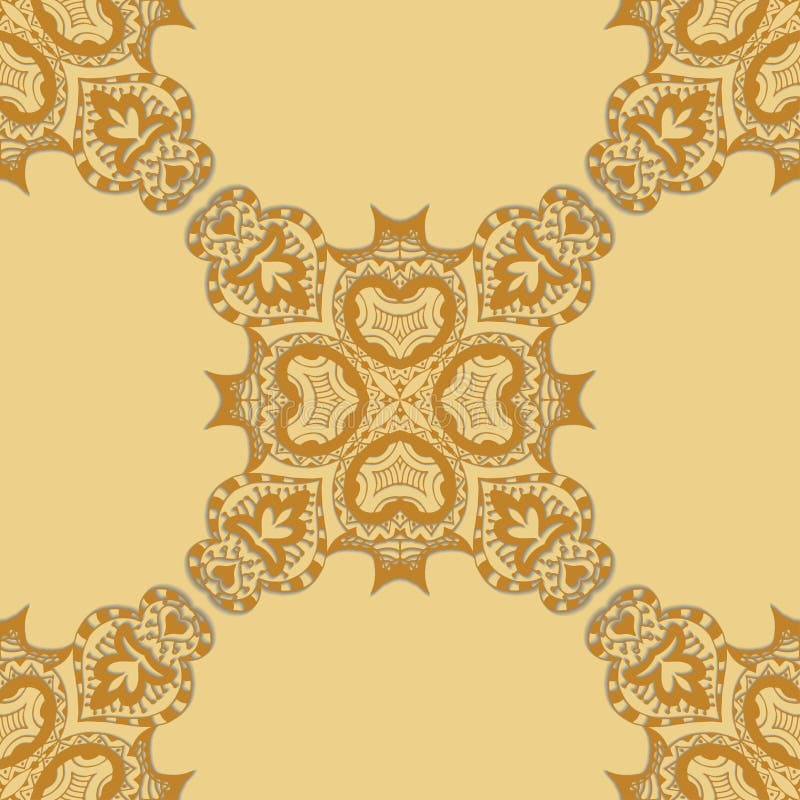 Seamless yellow pattern stock vector. Illustration of golden - 59147823