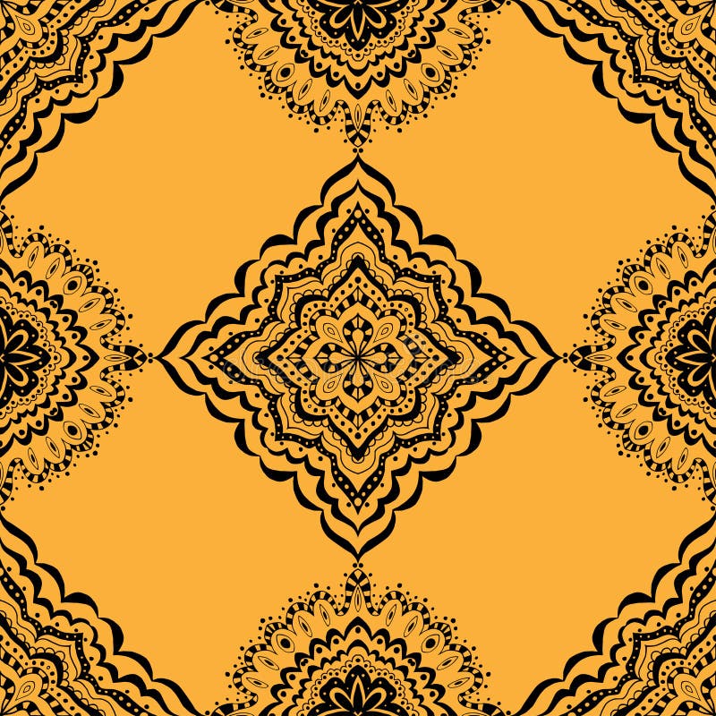 Seamless yellow pattern. stock vector. Illustration of graphic - 59227233