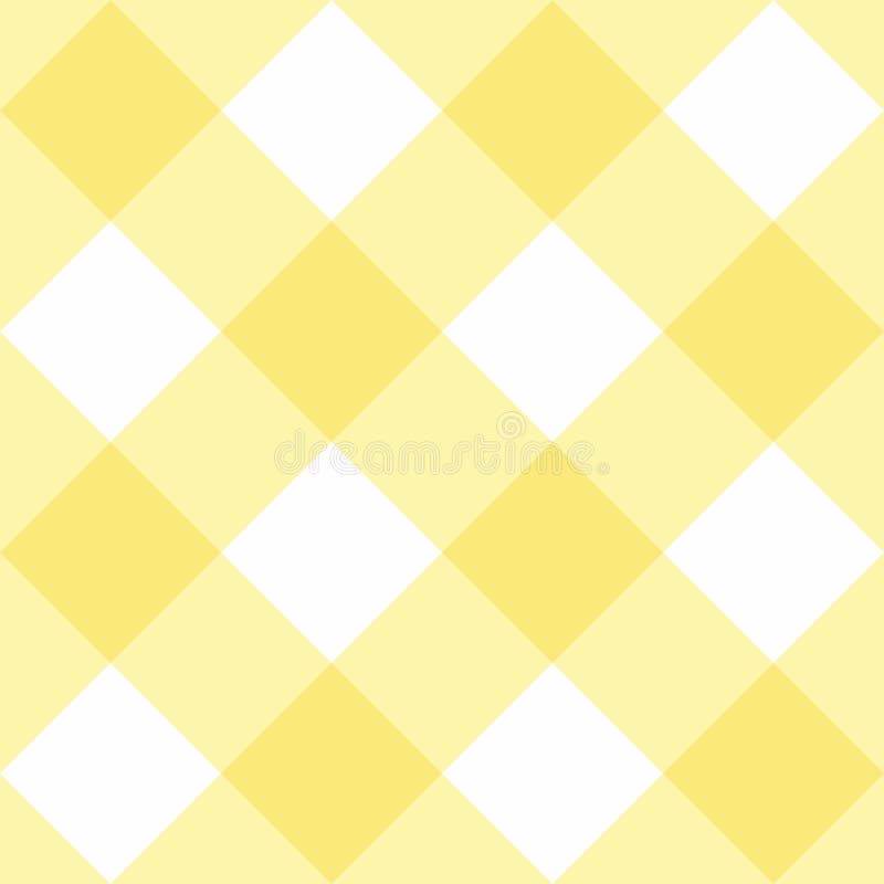 Yellow Plaid Check Fabric Texture Seamless Pattern Stock Vector ...