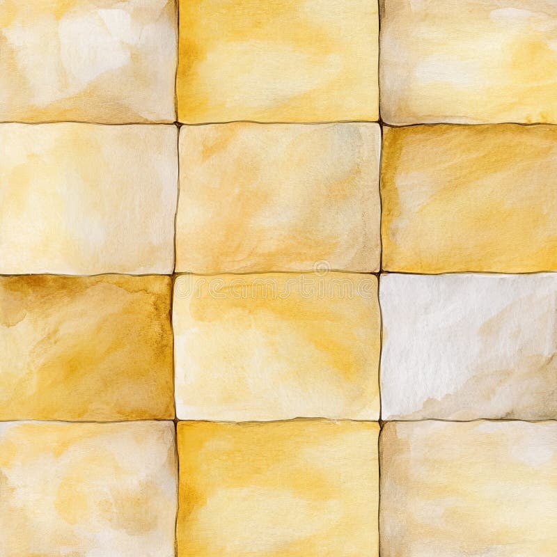 Yellow Square Mirror Tile Texture Stock Image - Image of bright, mosaic ...