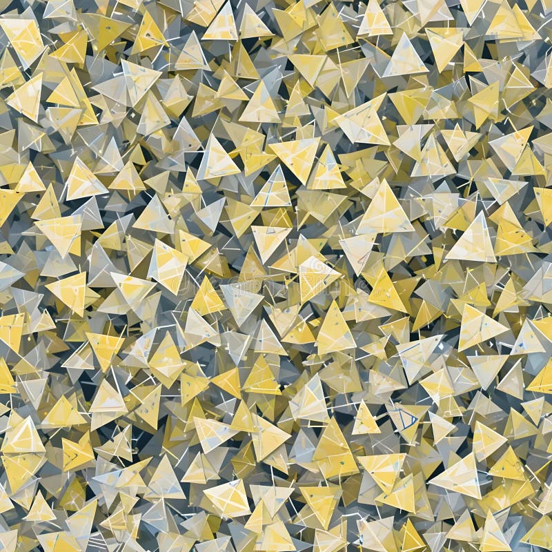 Seamless Yellow and White Geometric Triangle Pattern for Vibrant Summer ...