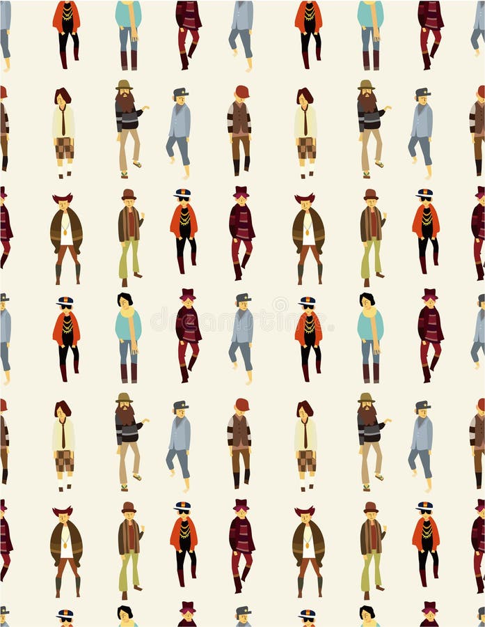 Seamless young boy pattern stock vector. Illustration of cartoon - 19559984