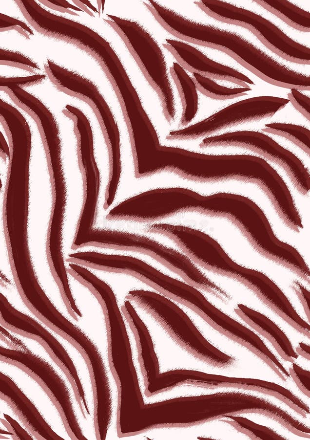 Seamless Zebra Skin Pattern on Light Brown Background Ready for Textile ...