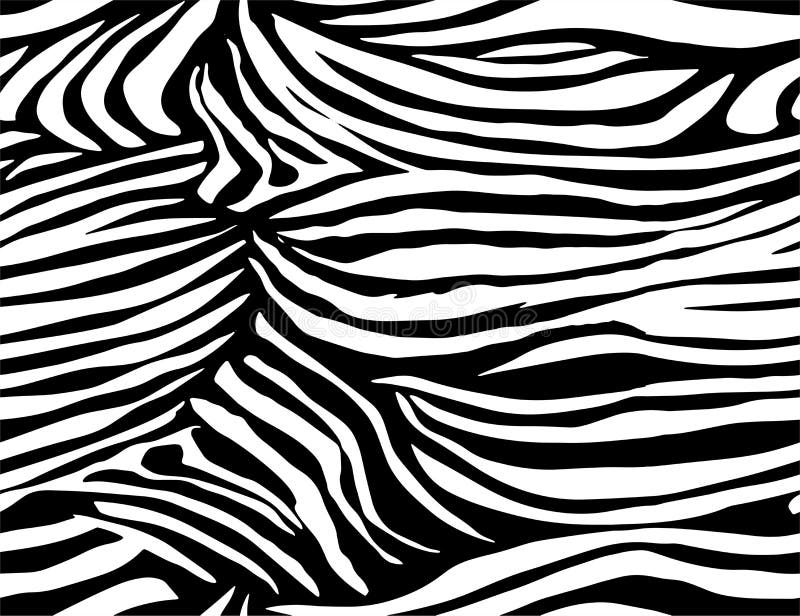 Seamless Zebra Tiger Pattern Textile Texture Print. Vector Background ...