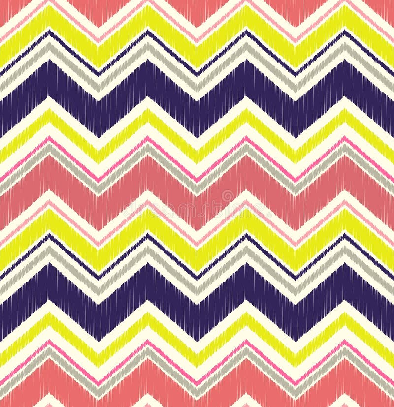 Seamless Zig Zag Geometric Pattern Stock Vector - Illustration of ...