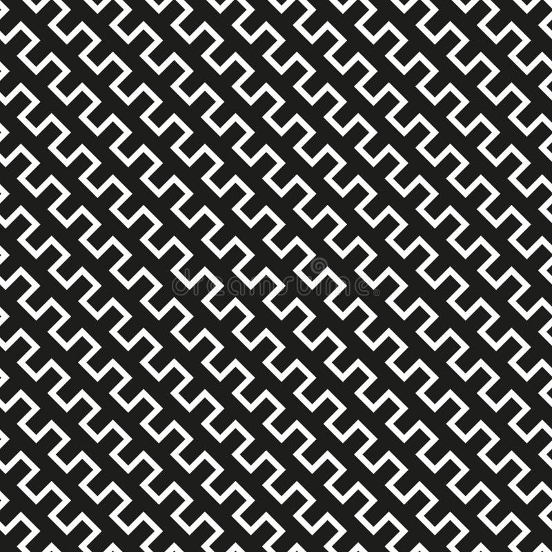 Seamless Abstract Geometric Diagonal Square Zig Zag Pattern Stock Vector - Illustration of ...
