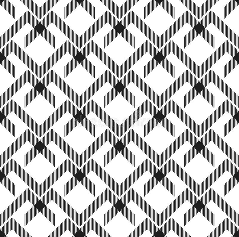 Seamless Zigzag Chevron Line Pattern Vector on Black Background for ...
