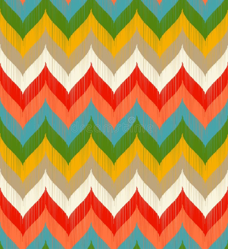 Seamless Zigzag Fabric Pattern Stock Vector - Illustration of braid ...