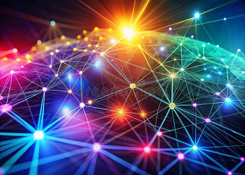 A Seamlessly Connected World Abstract Minimalist Visualization of the ...