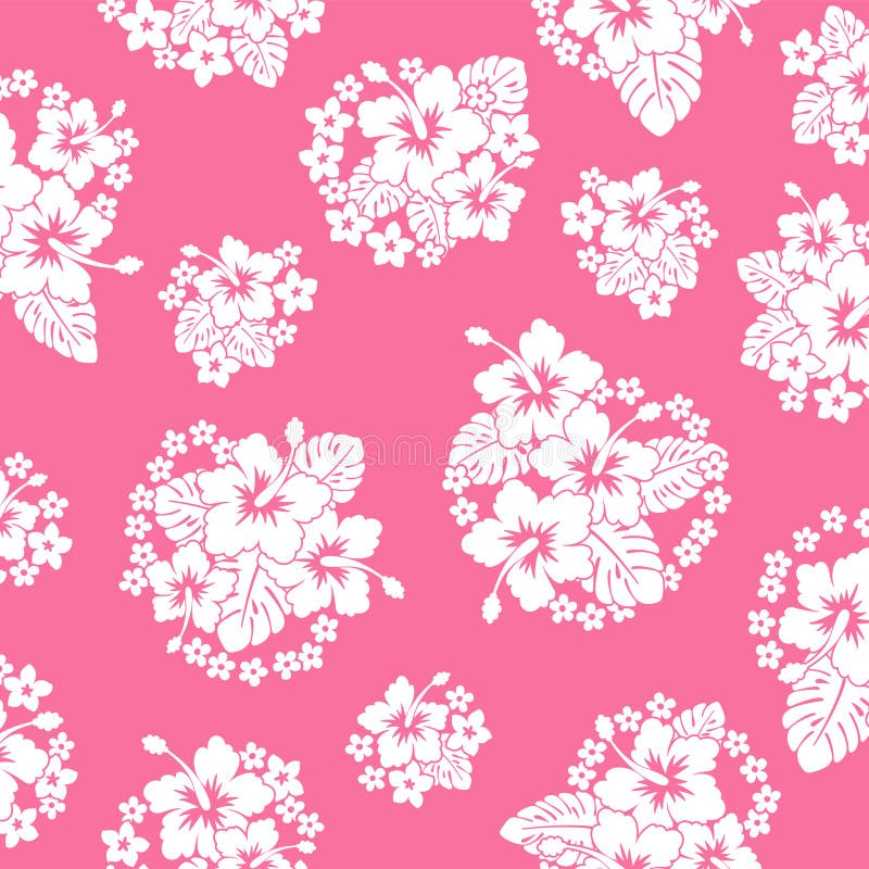Cute Hibiscus Pattern Perfect for Textiles, Stock Vector - Illustration ...