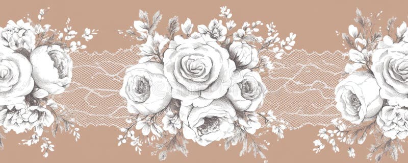 Seamlessly Integrated Curl Lines and Stylized Flowers Create a Unique ...