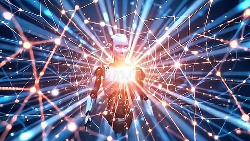 A Seamlessly Looping Abstract Animation Features a Dynamically Shifting ...