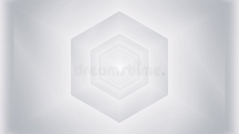 Corporate Subtle Silver Hexagon Tunnel Stock Video - Video of endless ...