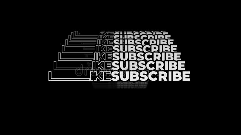 Social Media Call To Like and Subscribe - Typography Frame Overlay ...