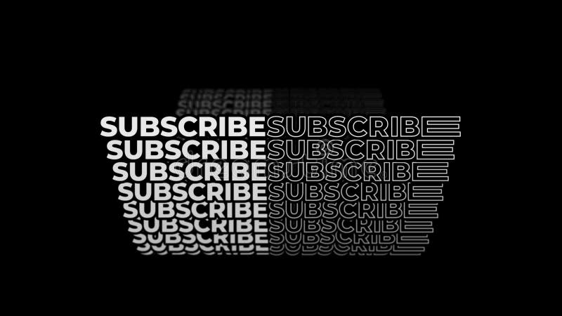 Social Media Typography Overlay Wave of Words SUBSCRIBE Stock Footage ...