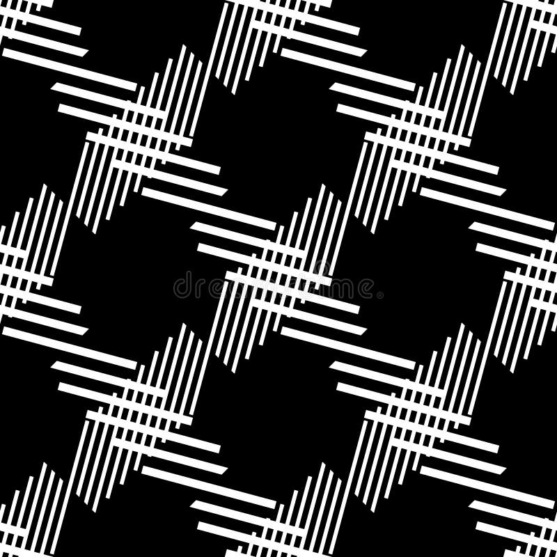 Seamlessly Repeatable Geometric Pattern - Abstract Monochrome Ba Stock ...