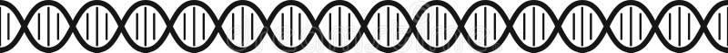 Seamlessly Repeating DNA Helix Pattern Creating a Continuous Chain ...