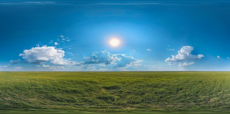 Seamlessly Stitched Full 360-degree Spherical HDRI Panorama of a Summer ...