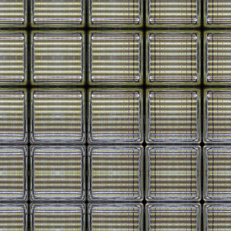 Seamlessly Tileable Patterned Grid of Glass Bricks Creates a Uniform ...